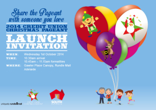 Credit Union Christmas Pageant Launch | 1 October 2014 - Play & Go Adelaide
