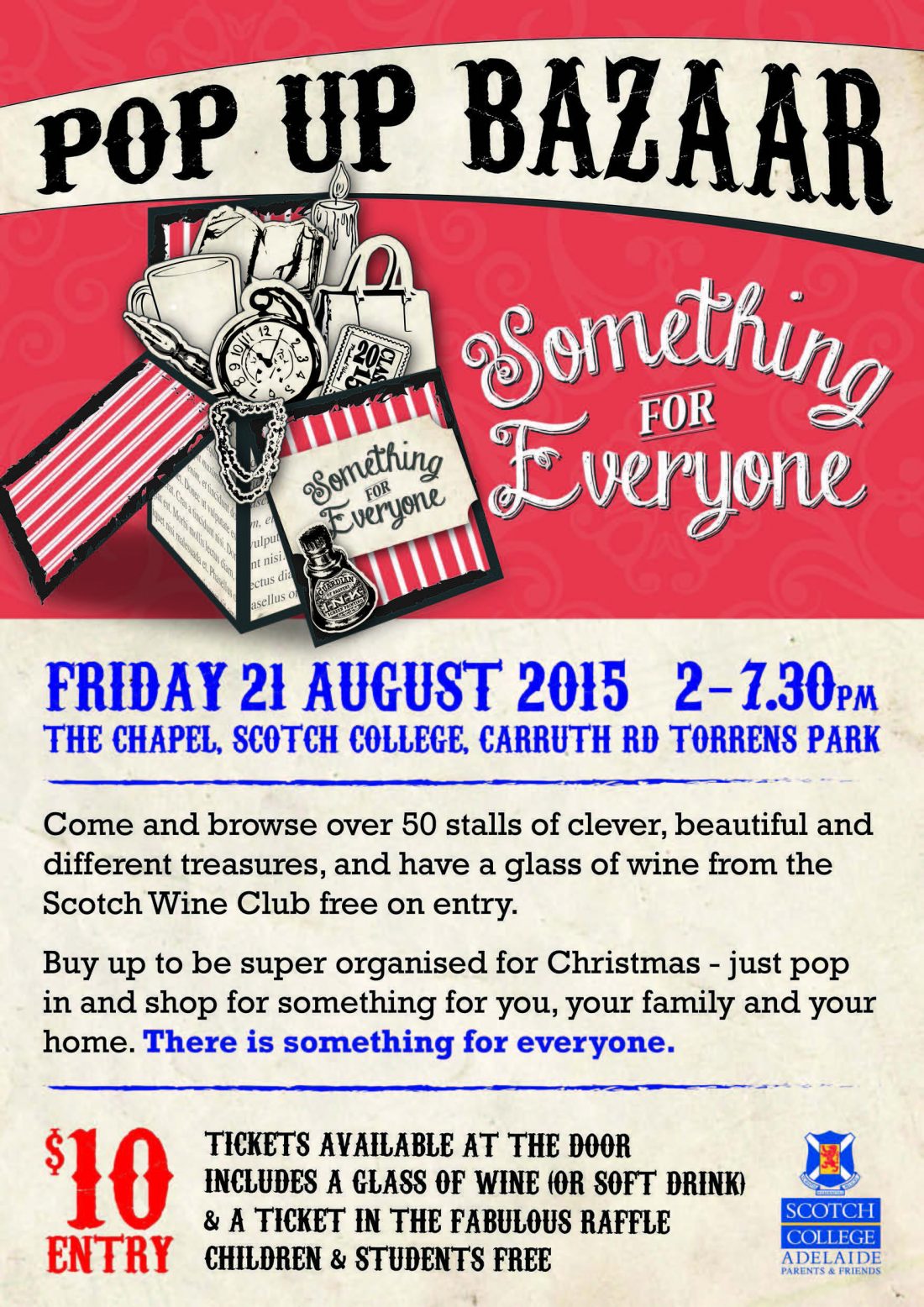 Scotch College Pop Up Bazaar | 21 Aug 2015 - Play & Go Adelaide