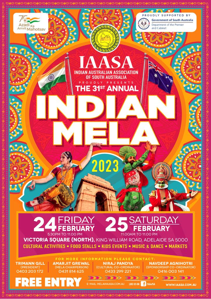 Indian Mela | Adelaide | 24 & 25 Feb 2023 - Play & Go AdelaidePlay & Go ...