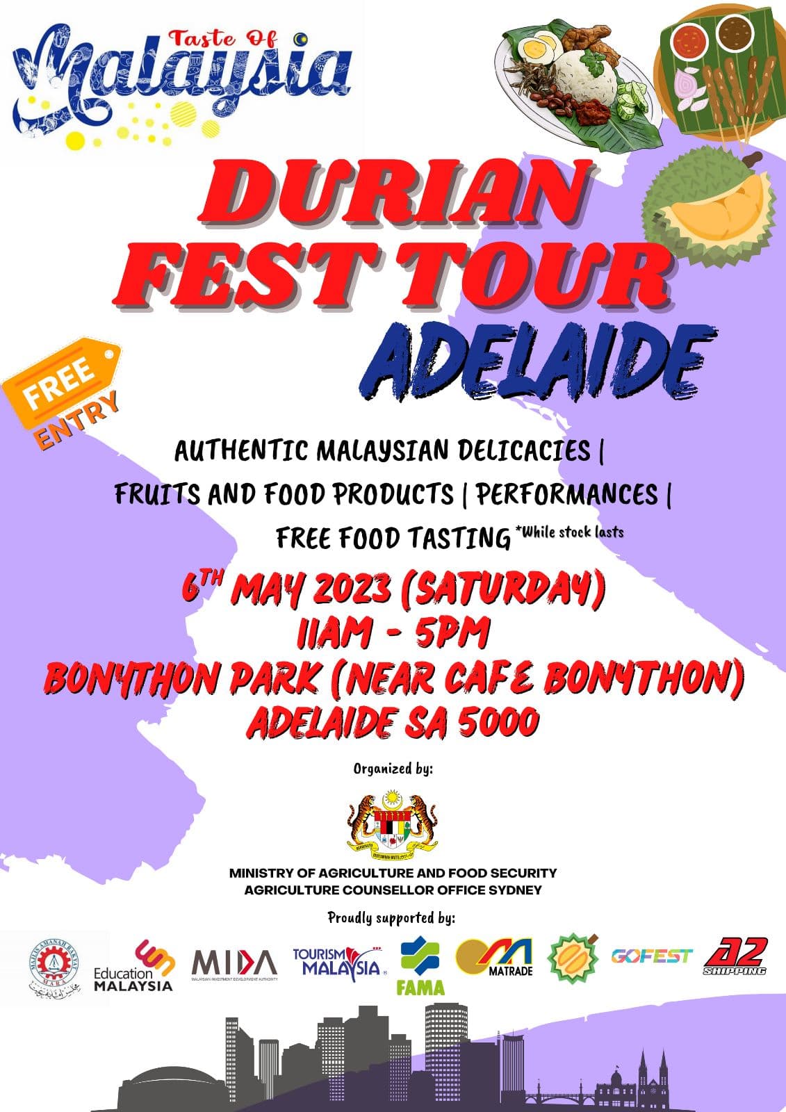 Durian Fest | Bonython Park | 6 May 2023 - Play & Go Adelaide