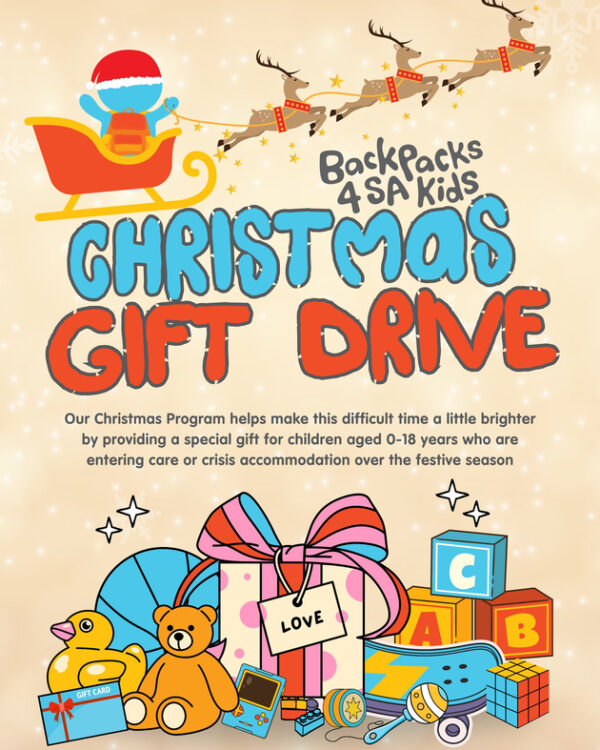 Backpacks 4 SA Kids Christmas Gift Drive | 2025 - Play & Go Adelaide
