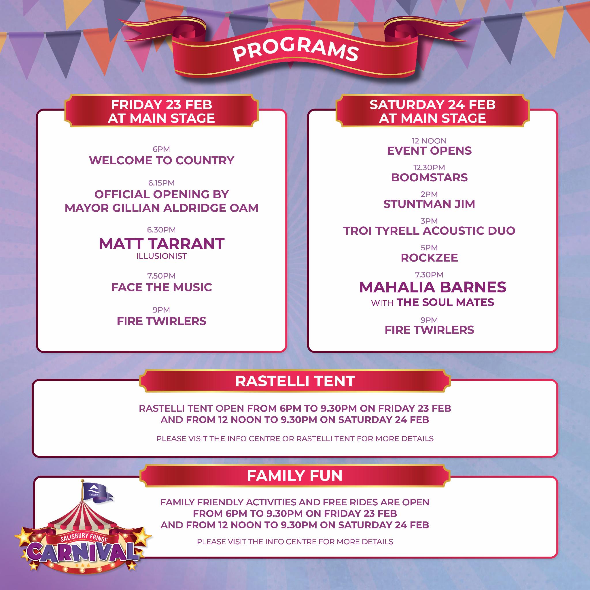 Salisbury Fringe Carnival | Adelaide Fringe | 23 & 24 Feb 2024 - Play ...