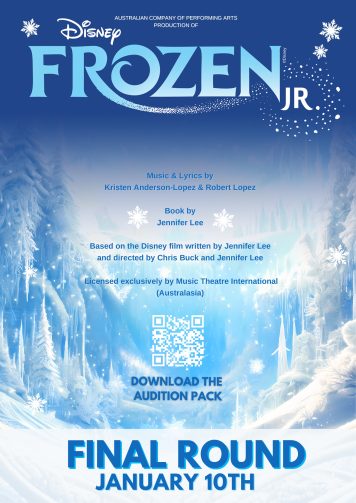 Audition for FROZEN Jr. the Musical | ACPA - Play & Go Adelaide