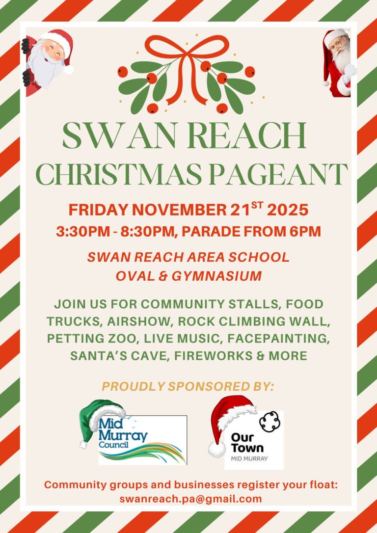 Swan Reach Christmas Pageant | 21 Nov 2025 - Play & Go Adelaide