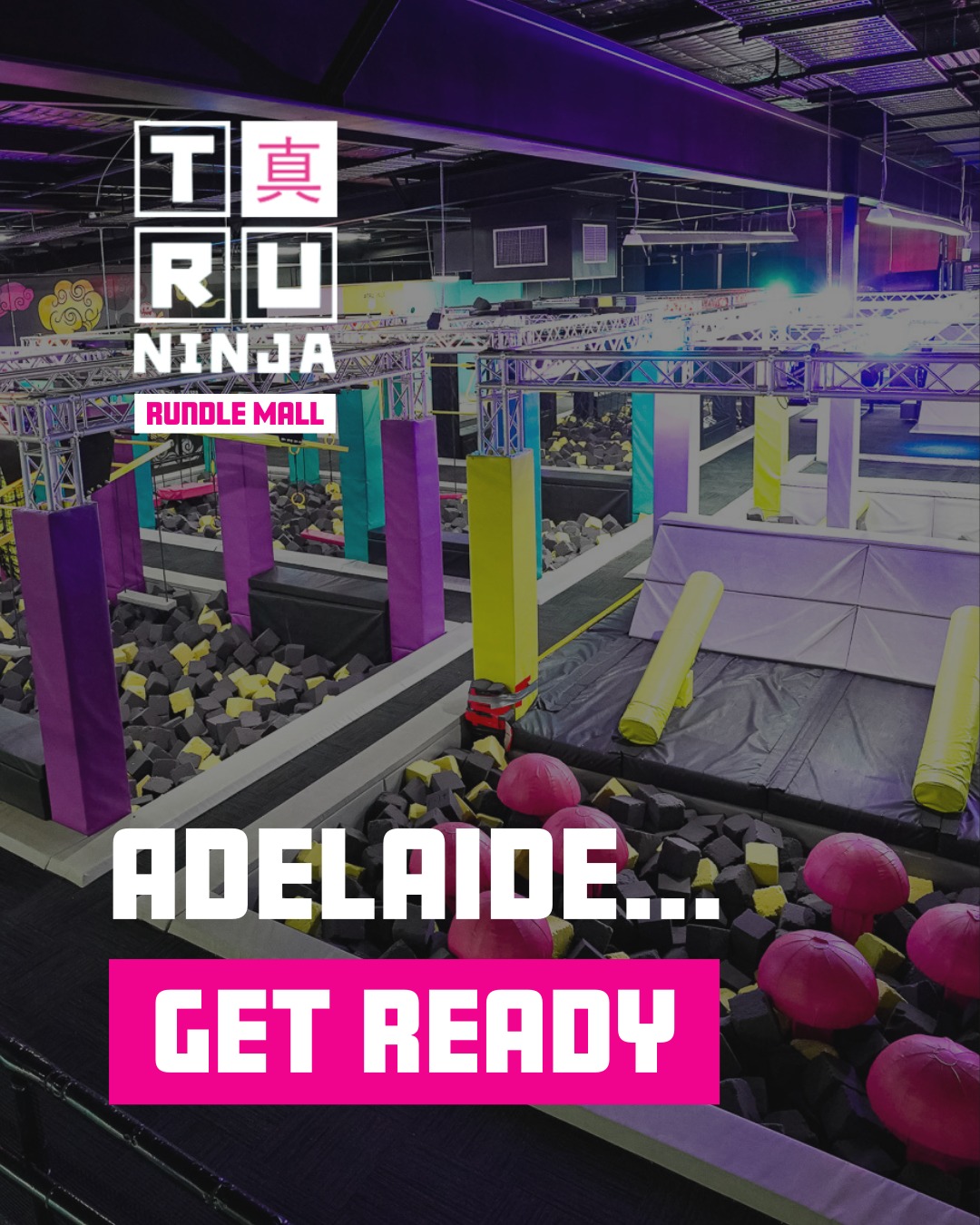 Tru Ninja | Indoor Ninja Adventure Park | Rundle Place | Opens 20 Mar ...