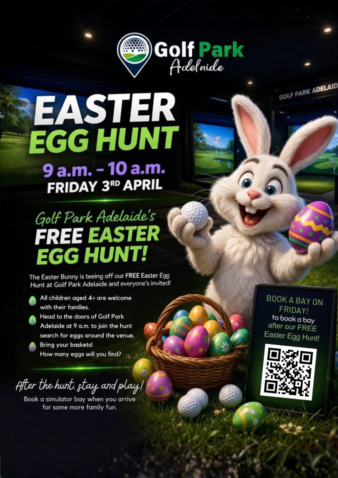 Free Easter Egg Hunt | Golf Park Adelaide | 3 Apr 2026 - Play & Go Adelaide